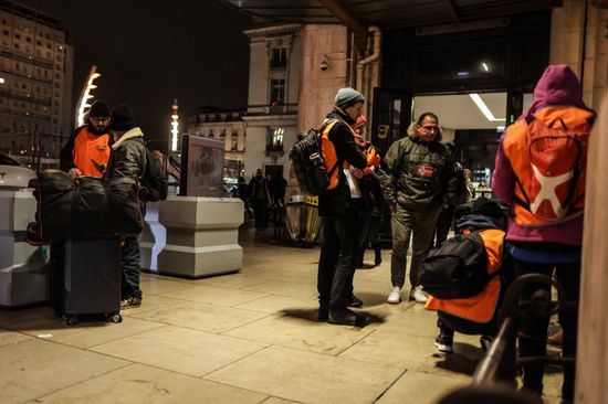 Avolunteer Interviews Homeless People During Solidarity Editorial Stock ...