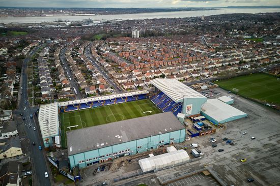 Aerial View Prenton Park Home Tranmere Editorial Stock Photo - Stock ...