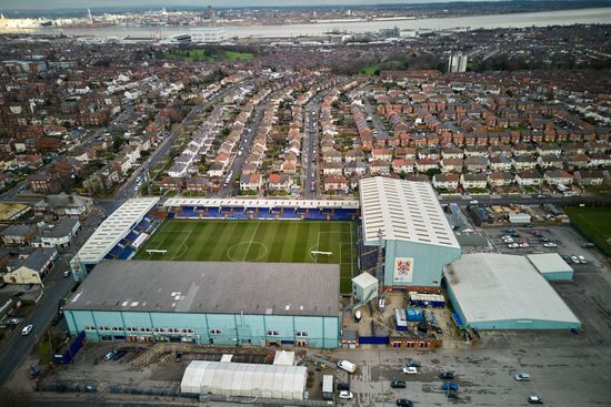 Aerial View Prenton Park Home Tranmere Editorial Stock Photo - Stock ...
