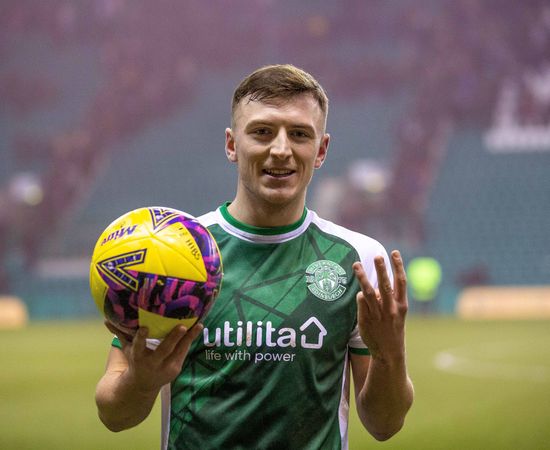 Josh Campbell Hibernian Poses Match Ball Editorial Stock Photo - Stock ...