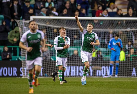 Josh Campbell Hibernian Celebrates His Hat Editorial Stock Photo ...