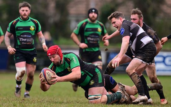 Mike Richards Withycombe Rfc Tackled By Editorial Stock Photo - Stock ...
