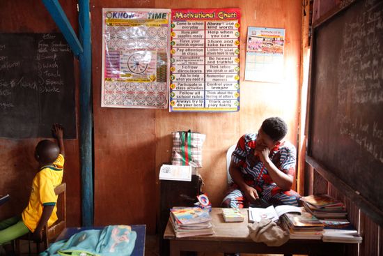 Teacher Mawumadoka Orphans Less Privileged School Editorial Stock Photo ...