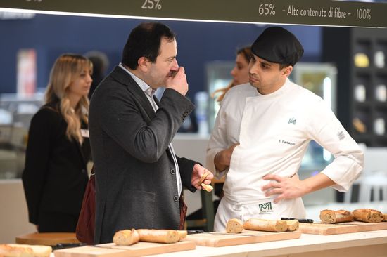 Baker Customer Tasting Bread Seen During Editorial Stock Photo - Stock ...