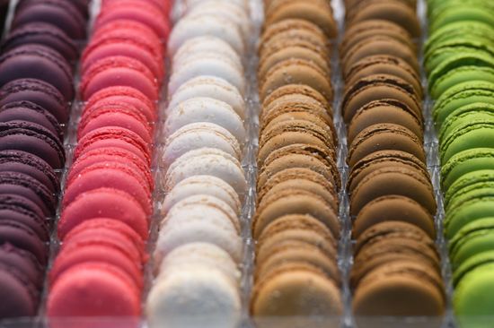 Colored Macarons Seen During Edition Number Editorial Stock Photo ...