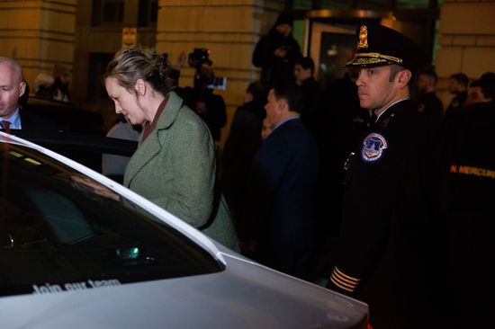 Woman Escorted By Us Capitol Police Editorial Stock Photo - Stock Image ...