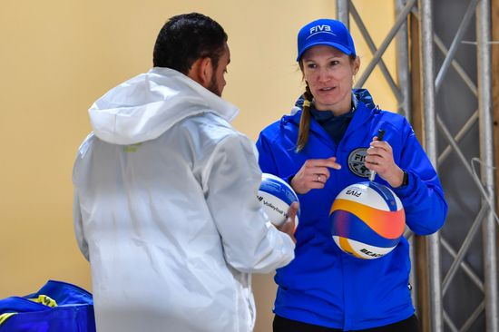Referees Check Pressure Match Balls During Editorial Stock Photo ...
