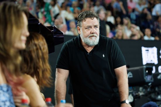 Australian Actor Russell Crowe Watches Singles Editorial Stock Photo ...