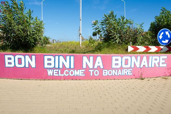 Bon Bini Na Bonaire Welcome Bonaire Editorial Stock Photo - Stock Image ...