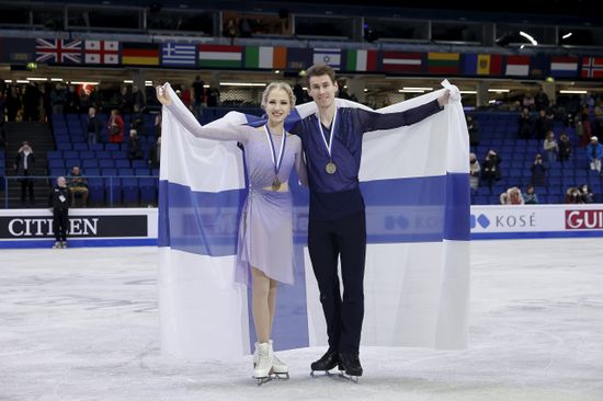 Bronze Medalists Juulia Turkkila Matthias Versluis Editorial Stock ...