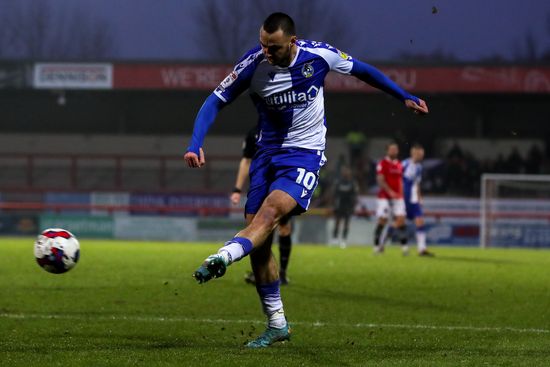 Aaron Collins Bristol Rovers Shoots Goal Editorial Stock Photo - Stock ...