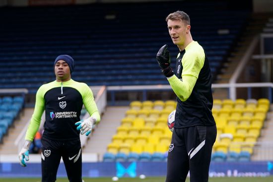 Portsmouth Goalkeeper Matt Macey During Efl Editorial Stock Photo ...