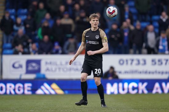 Portsmouth Defender Sean Raggett During Efl Editorial Stock Photo ...