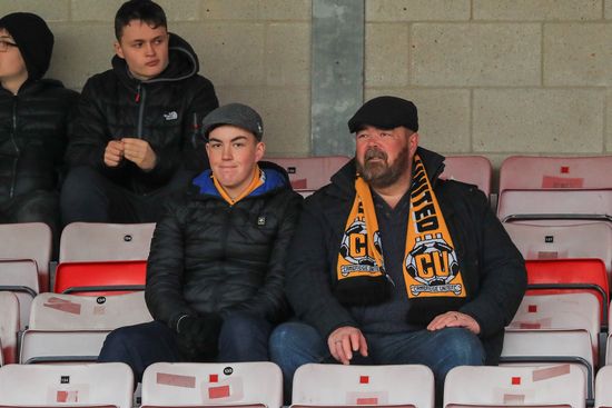 Cambridge United Supporters During Efl Sky Editorial Stock Photo ...