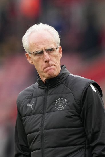 Mick Mccarthy Manager Blackpool Watches His Editorial Stock Photo ...