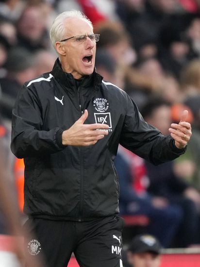 Mick Mccarthy Manager Blackpool Shouts Directions Editorial Stock Photo ...