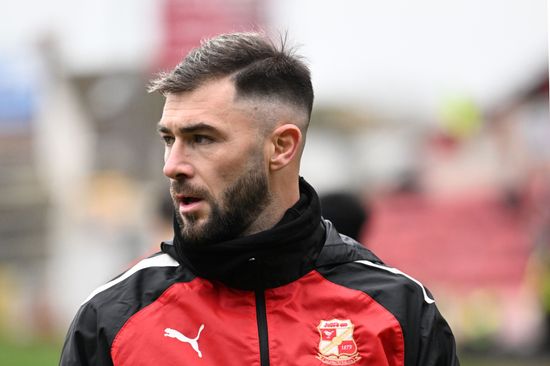 Swindon Town Forward Charlie Austin Warming Editorial Stock Photo ...