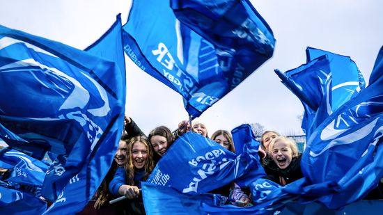 Leinster Vs Cardiff Rugby Leinster Fans Editorial Stock Photo - Stock ...