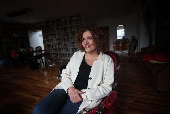 Mexican Poet Myriam Moscona During Interview Editorial Stock Photo ...