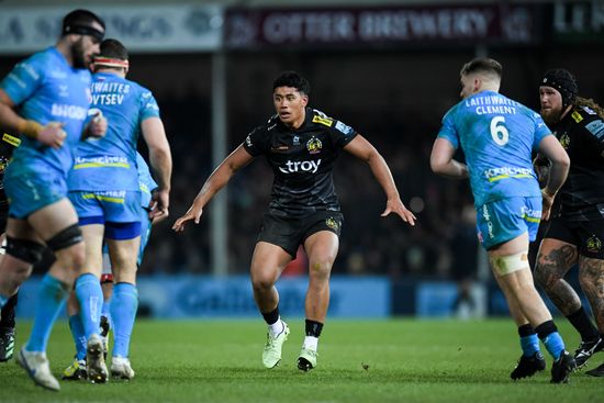 Greg Fisilau Exeter Chiefs Defends Editorial Stock Photo - Stock Image ...