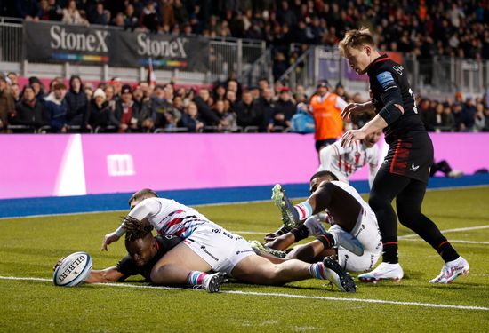 Rotimi Segun Scores Try Saracens Editorial Stock Photo - Stock Image ...