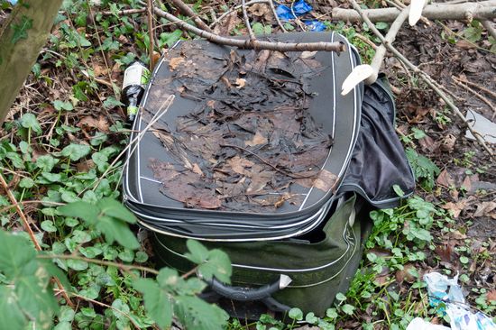 Flytipping Litter Slough Berkshire Flytipping Across Editorial Stock ...