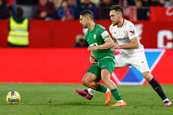 Fidel Chaves Elche Cf Lucas Ocampos Editorial Stock Photo - Stock Image ...
