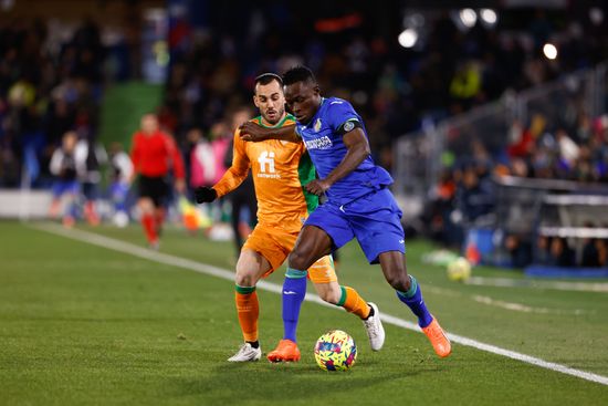 Dakonam Ortega Djene Getafe Action During Editorial Stock Photo - Stock ...