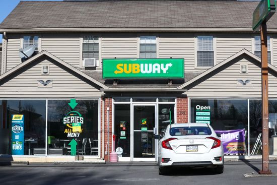 Exterior View Subway Sandwich Shop Danville Editorial Stock Photo ...