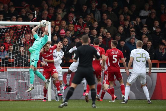 Toby Savin Accrington Stanley Catches Ball Editorial Stock Photo ...