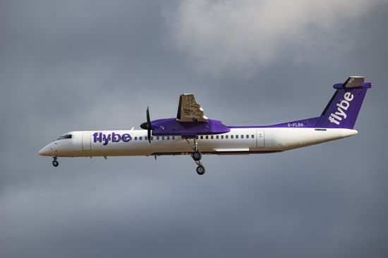Regional Uk Based Flybe Airline Ceased Editorial Stock Photo - Stock ...