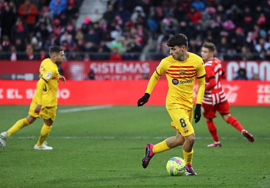Pedri During Match Between Girona Fc Editorial Stock Photo - Stock ...