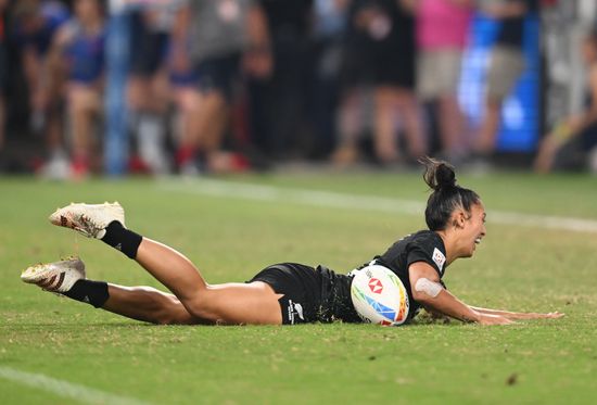 Tenika Willison New Zealand Scores Try Editorial Stock Photo - Stock ...