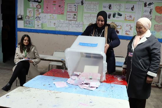 Election Officials Count Votes After Polls Editorial Stock Photo ...