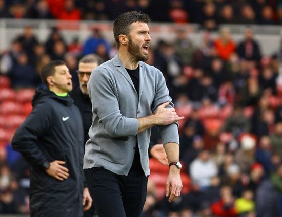 Boro Manager Michael Carrick Barks Instructions Editorial Stock Photo ...