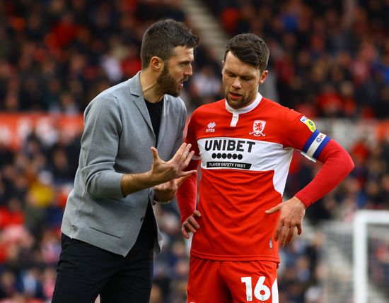 Boro Manager Michael Carrick Gives Instructions Editorial Stock Photo ...
