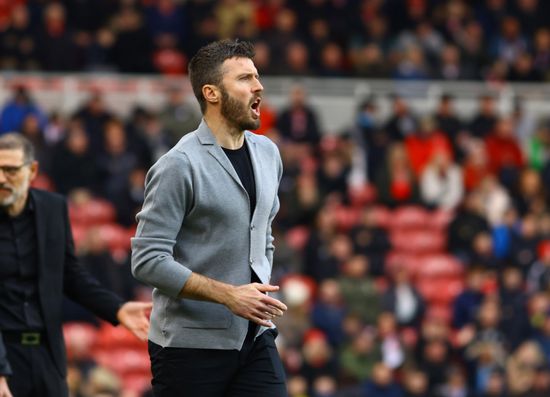 Boro Manager Michael Carrick Barks Instructions Editorial Stock Photo ...