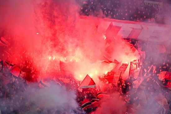 Enschede Fireworks On Section P During Editorial Stock Photo - Stock ...