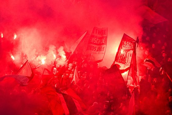 Enschede Fireworks On Section P During Editorial Stock Photo - Stock ...