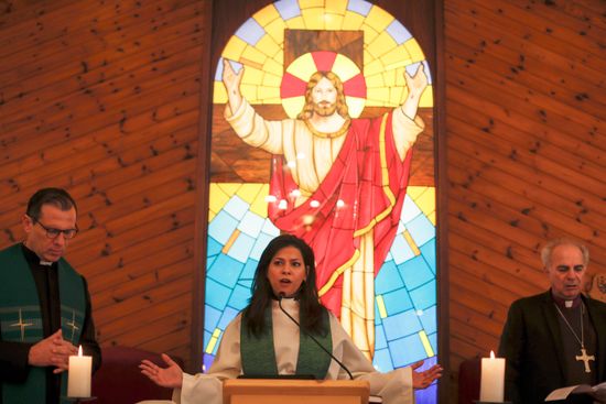 First Palestinian Female Lutheran Pastor Sally Editorial Stock Photo ...