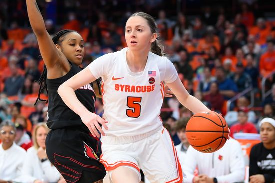 Syracuse Orange Guard Georgia Woolley 5 Editorial Stock Photo - Stock ...
