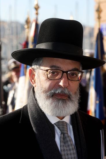 Reuven Ohana Chief Rabbi Marseilles Frances Editorial Stock Photo ...