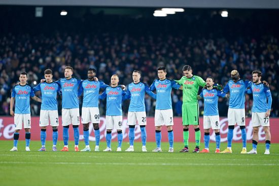 Ssc Napoli Line During Serie Match Editorial Stock Photo - Stock Image ...