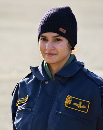 Indian First Woman Pilot Lt Avni Editorial Stock Photo - Stock Image ...