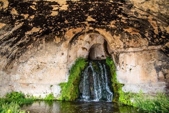 Grotto Nymphs Above Greek Theatre Teatro Editorial Stock Photo - Stock ...