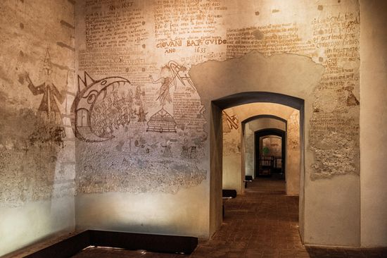 Cells Graffiti Prisoners Chiaramonte Steri Palace Editorial Stock Photo ...