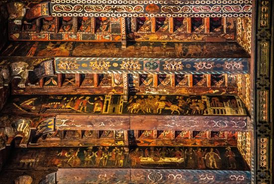 Splendid Ceiling Chiaramonte Steri Palace 17th Editorial Stock Photo ...