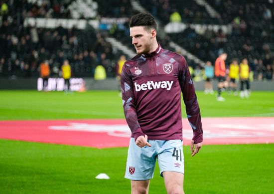 Declan Rice West Ham Prior Kick Editorial Stock Photo - Stock Image ...