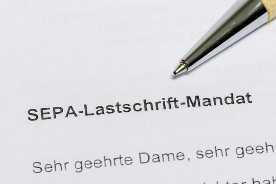 Form Sepa Direct Debit Mandate Finance Editorial Stock Photo - Stock ...