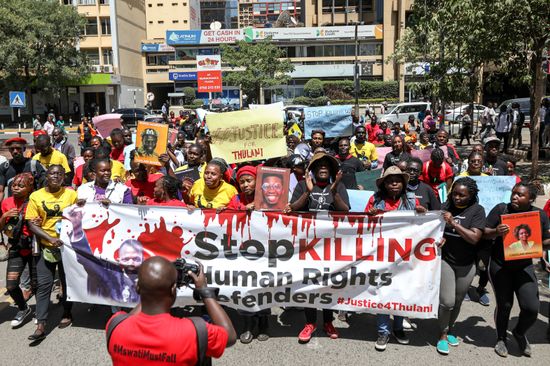 Kenyan Human Rights Activists Members Civil Editorial Stock Photo ...